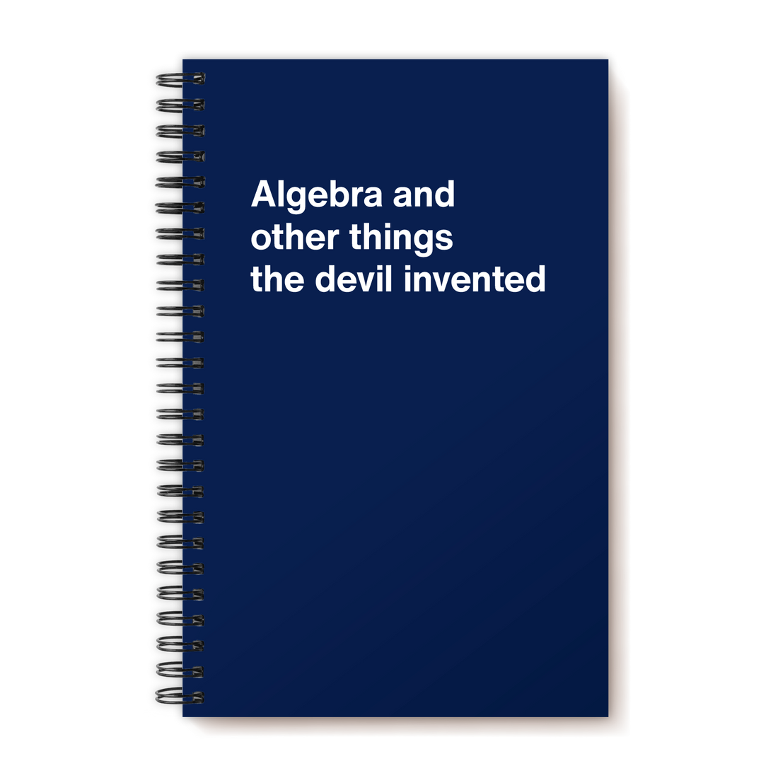 Algebra and other things the devil invented | WTF Notebooks®